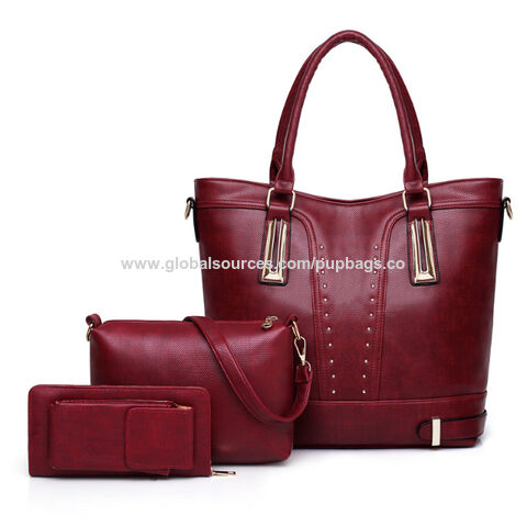 Buy Wholesale China Factory Design 3 Pieces Women's Handbags,trendy ...