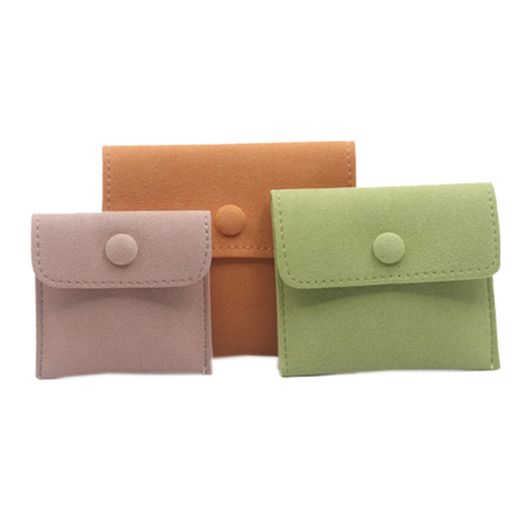 Custom Printed Suede Bag Jewelry Dustproof Gift Packaging Recyclable ...