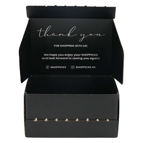 Bulk Buy China Wholesale Black Mailer Box With Strip,custom Corrugated ...