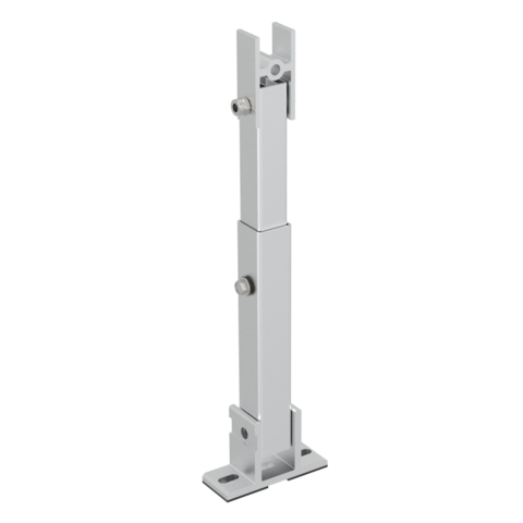 Custom Adjustable Tilt Pv Racking Adjustable Front Rear Leg Mount Flat Roof Solar Panel System ...