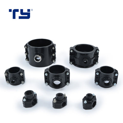 Pp Compression Plastic All Size Pp Pipe Fitting Pp Clamp Saddle ...