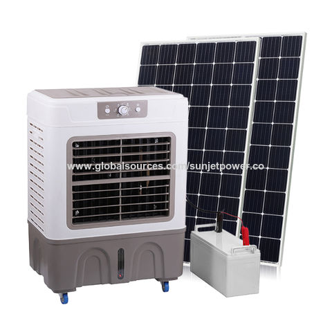 Buy Wholesale China Dc 12v/24v Solar Powered Air Cooler Rechargeable ...