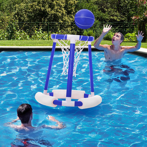 Floating Pool Game 2-in-1 Floating Pool Basketball Hoop & Ring Toss ...