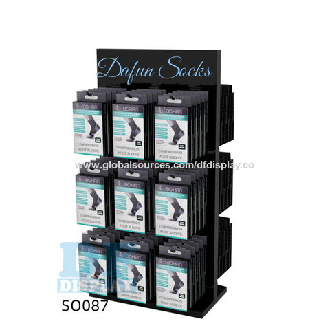 Buy Wholesale China Wooden Sock Display Countertop Double Sides Hooks ...