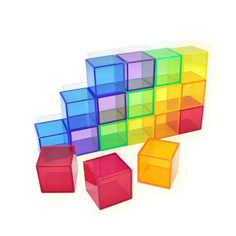 Buy Wholesale China Transparent Color Square Building Blocks Children's ...