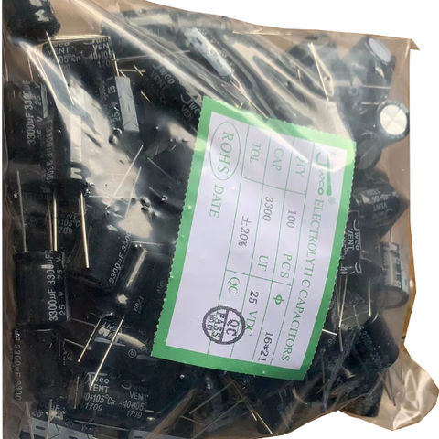 Buy Wholesale China In-line Electrolytic Capacitor 25v 3300uf Volume ...