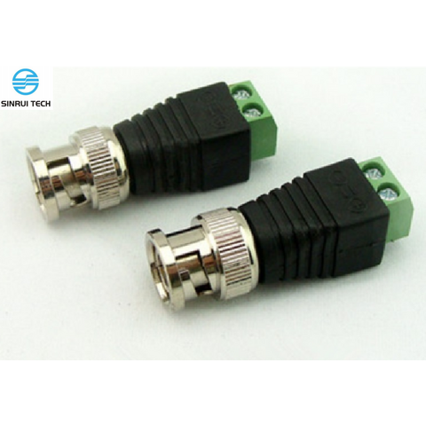 Bnc 50 Ohms Male Plug To 2 Pin Terminal Block Plated Nickel Connector ...