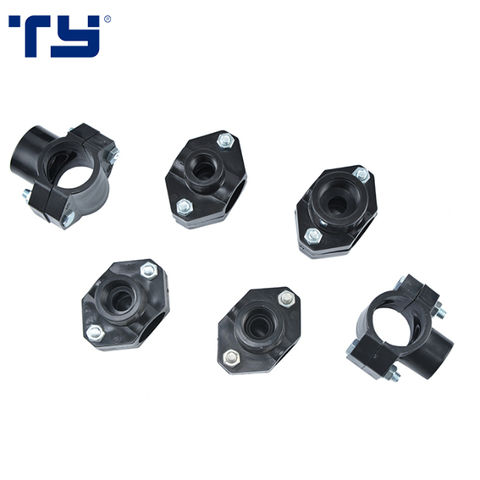 Buy Wholesale China Pn16 Irrigation Adding Exit Plastic Pp Pipe Saddle Clamp & Clamp Saddle at ...