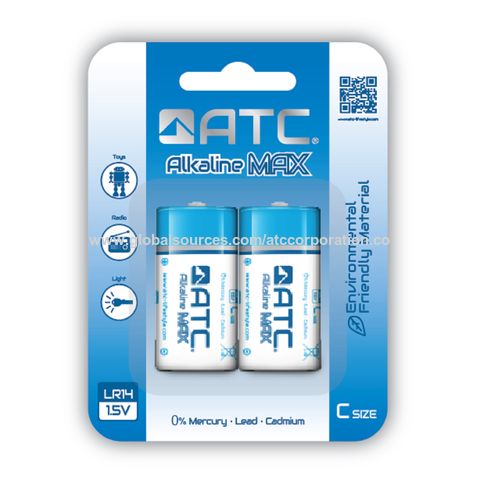 Buy Wholesale Hong Kong SAR Atc Lr14 C Size Alkaline Max Battery 1.5v ...