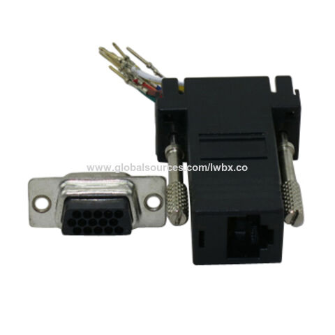 Buy Wholesale China Vga Db15 Female To Rj45 Adapter Lan Cable Extender ...