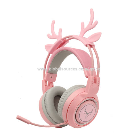 Buy Wholesale China Jqx Pink Girl Gaming Headset For Ps4 Wired Over-ear ...