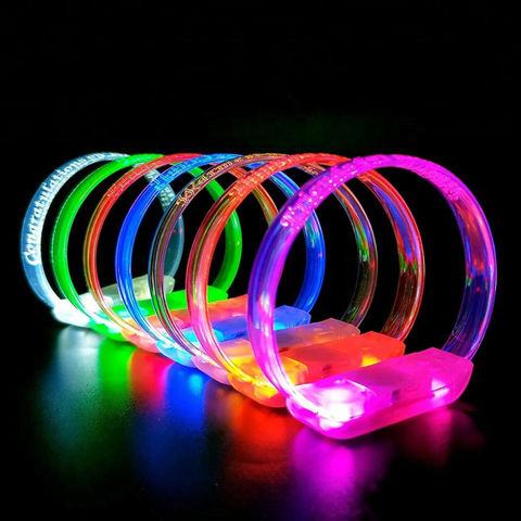 Buy Wholesale China Hot Sales Custom Glow Sticks Led Bracelet Wristband ...