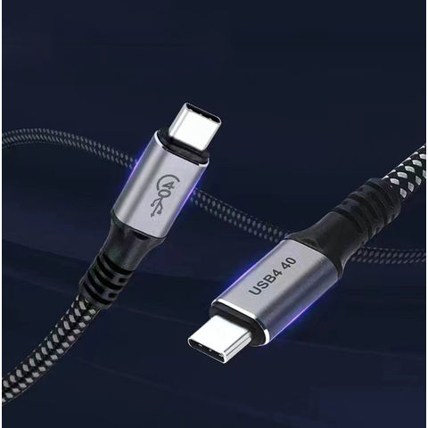 Buy Wholesale China Usb 4 Cable Nylon Braided 8k 40gbps 5a 100w Pd Fast ...