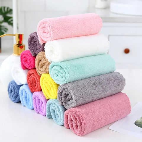 Buy Wholesale China Microfiber Coral Fleece Towel Set Dish Glass ...
