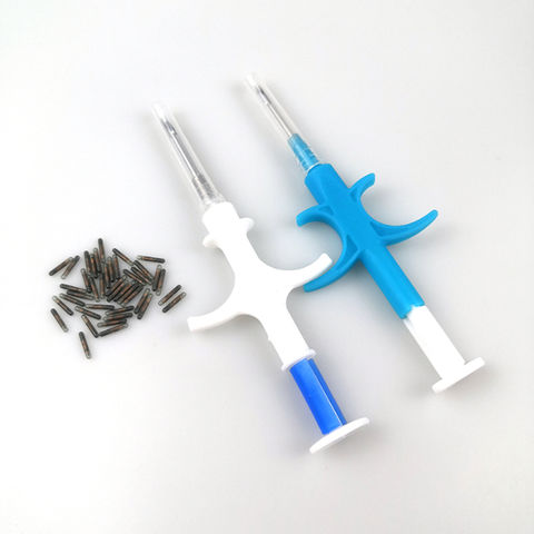 Buy Wholesale China 134.2khz 2.12*12 Mm Microchip With Syringe Animal ...