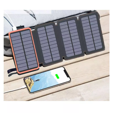 2022 New Waterproof Solar Power Bank 20000mah Outdoor Wireless Power ...