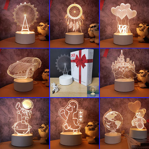 Buy Wholesale China 3d Night Light Creative Usb Plug-in Warm Light ...