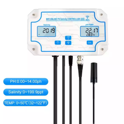 Buy Wholesale China Wifi Ph Controller 3 In1 Online Salinity Controller ...