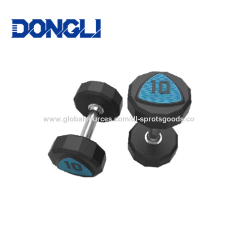 Buy Wholesale China Gym Pu Dumbbell Deluxe Rubber Dumbbells Rubber ...