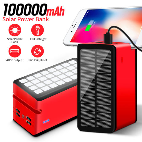 Buy Wholesale China Outdoor 10000mah Solar Power Bank Led Light Mobile ...