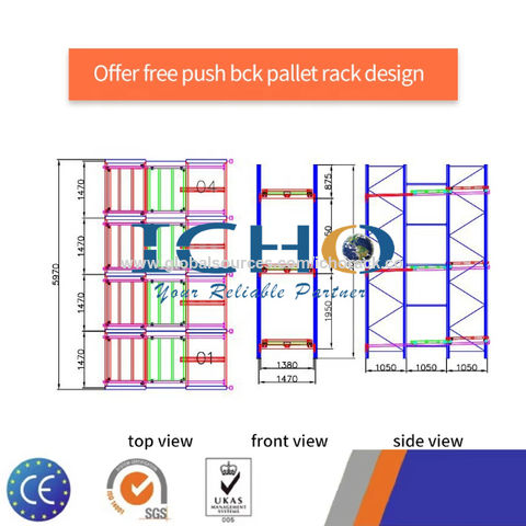 Buy Wholesale China Pallet Live Rack Push Back Pallet Rack & Push Back ...