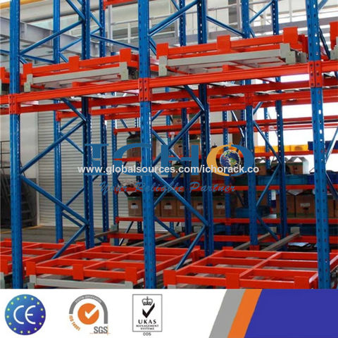 Buy Wholesale China Q235 Steel Heavy Duty Pushback Racking Three Deep ...