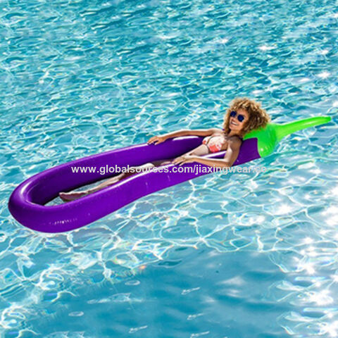 Buy Wholesale China 2m Inflatable Eggplant Mesh Lounge Pool Float ...