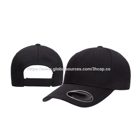 Buy Wholesale China Plain 6 Panel Curved Brim Stretch Gorras Custom ...