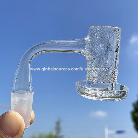 Buy Wholesale China Full Weld Terp Slurper Banger Leaf Pattern Etched ...