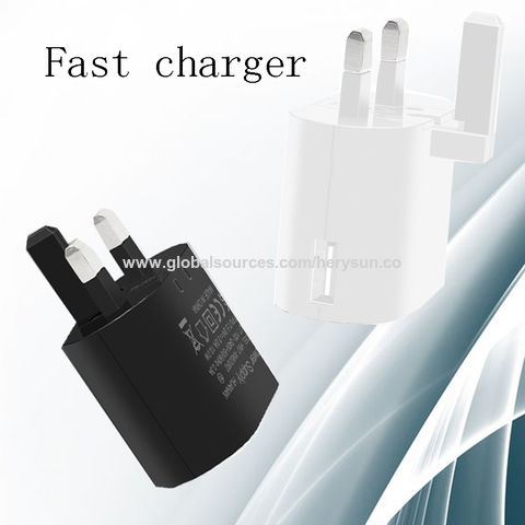 Buy Wholesale China 5v2a Quick Charge Fast Charging 3 Pin 2 Usb Charger ...