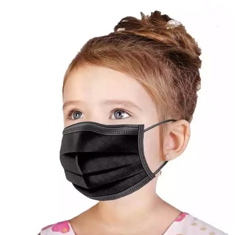 Buy Wholesale China Children's Mask Disposable Black Mask 50 Pieces ...