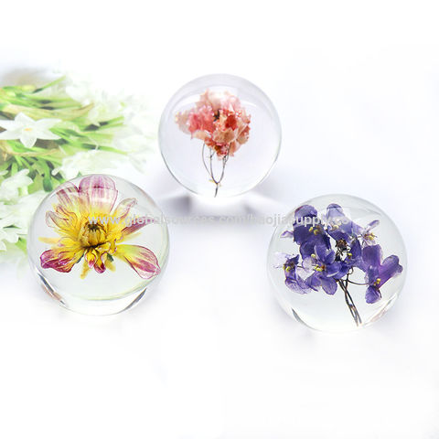 Buy Wholesale China Creative Resin Crafts Spherical Dried Flower Plant ...