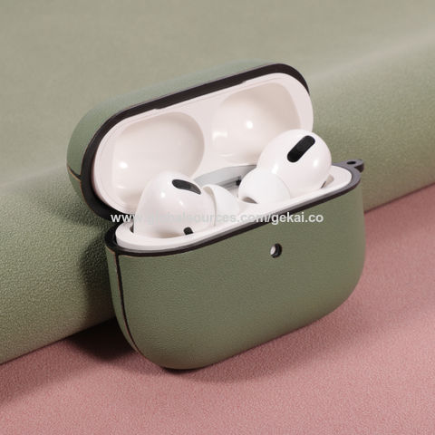 Buy Wholesale China Leather Case For Airpods Pro Shockproof With ...