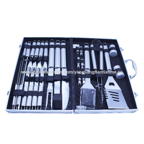 Buy Wholesale China Aluminum Box Bbq Tools Set Stainless Steel Bbq ...