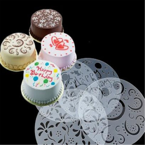 Buy Wholesale China Wholesale Cake Pastry Mold Stencil Plastic ...