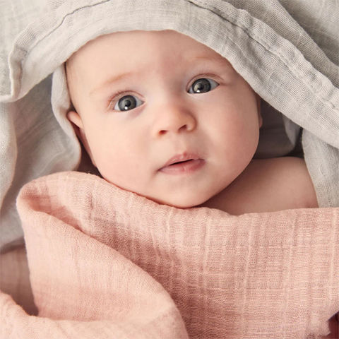 Buy Wholesale China Organic Cotton Bamboo Baby Muslin Cloth Knitted ...