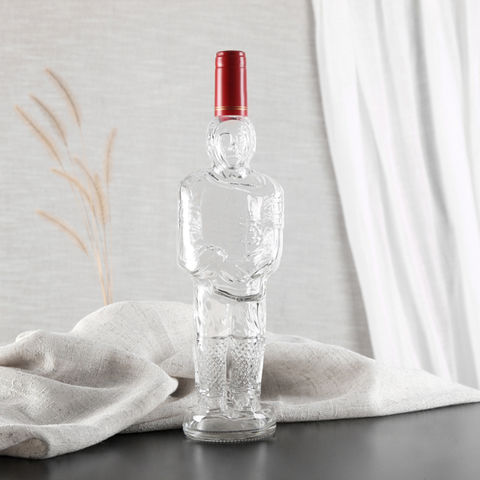 Buy Wholesale China Human Sculpture Glass Bottles For Liquor Bottle ...