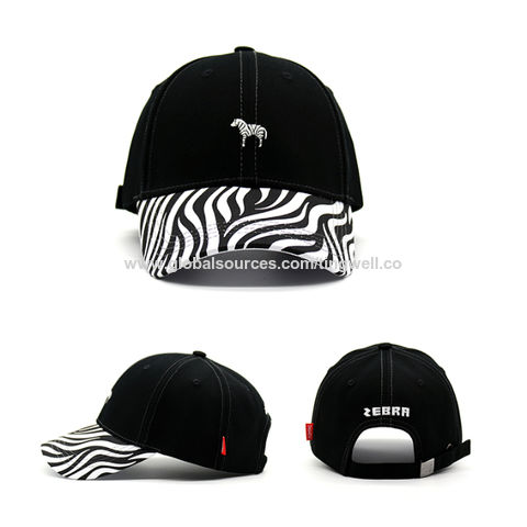Buy Wholesale China Customized Zebra Logo Embroidery Cotton Baseball ...