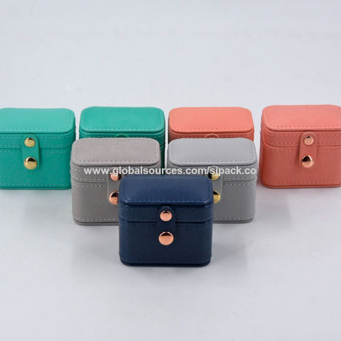 Small Ring Box Organizer Velvet Jewellery Boxes Ring Storage Case ...