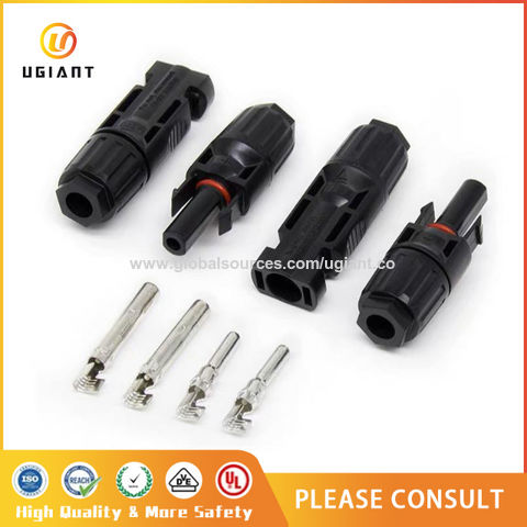 Waterproof And Silver Tinned Copper Cable Solar Panel Connector Solar ...