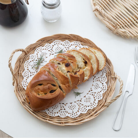Buy Wholesale China Baking Bread Tray,handmade Wicker Rattan Round ...