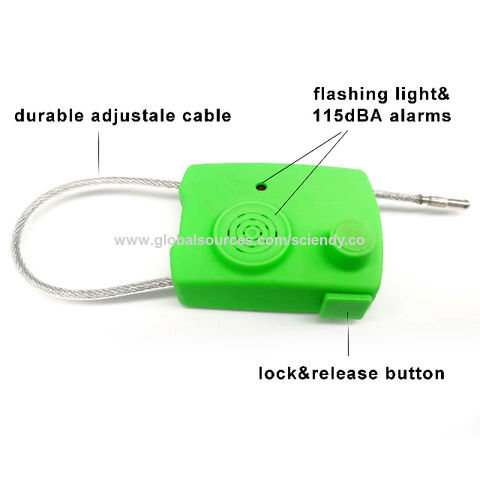 Buy Wholesale China Self Alarm Adjustable Cable Locker & Cable Locker ...