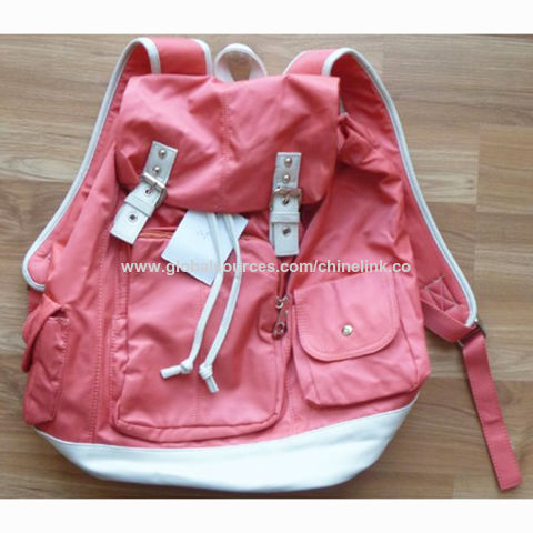 Buy Wholesale China Pink Bag Drawstring Cord Closure Backpack Girls ...
