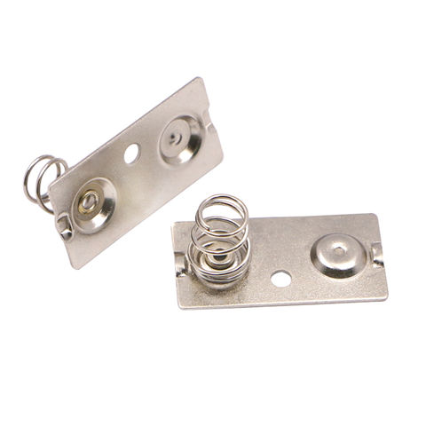 Poding Dual Aa Battery Leaf Spring Contact 14500 Battery Connector Bc ...
