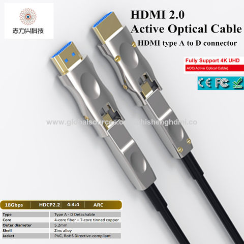 Buy Wholesale China 50m/164ft Type A To Hdmi D Connector Cable And Both ...