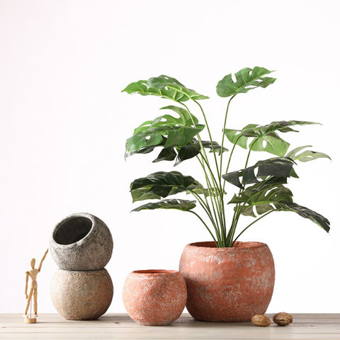 Buy Wholesale China Cement Round Ball Nordic Style Vintage Coarse ...