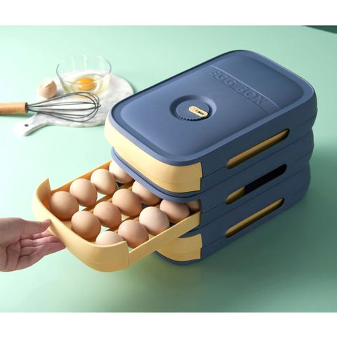 Drawer Egg Box Refrigerator Storage Box Duck Egg Box Egg Tray Storage ...