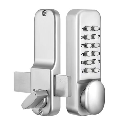 Gate Locks,mechanical Keyless Entry Door Lock Keypad Door Knob ...