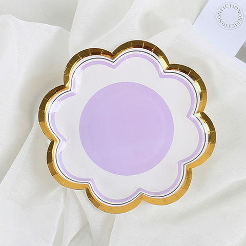 Buy Wholesale China Paper Plates Petal Disposable Paper Plate Party ...