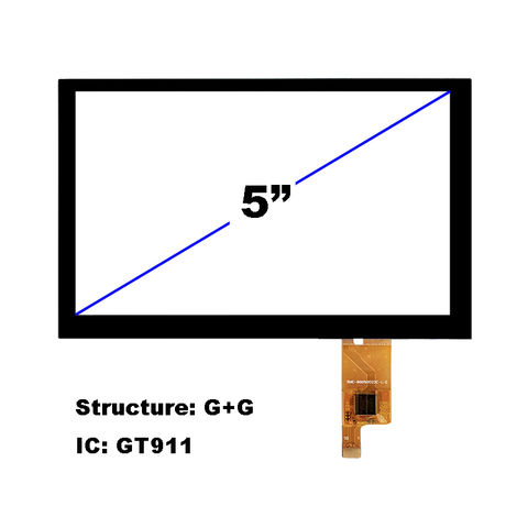Buy Wholesale China Standard 5" Capacitive Touch Screen, G+g Structure ...